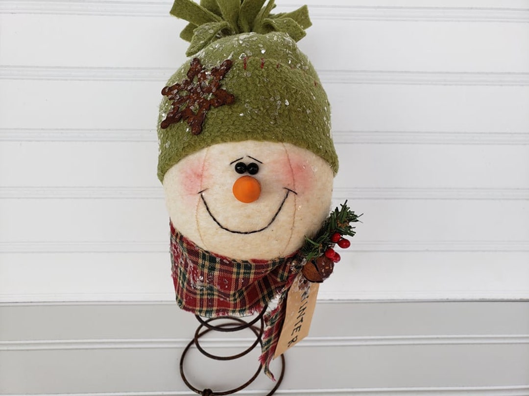 Mailed Paper Craft Pattern - Snowman Craft Pattern - Snowman Nodder ...