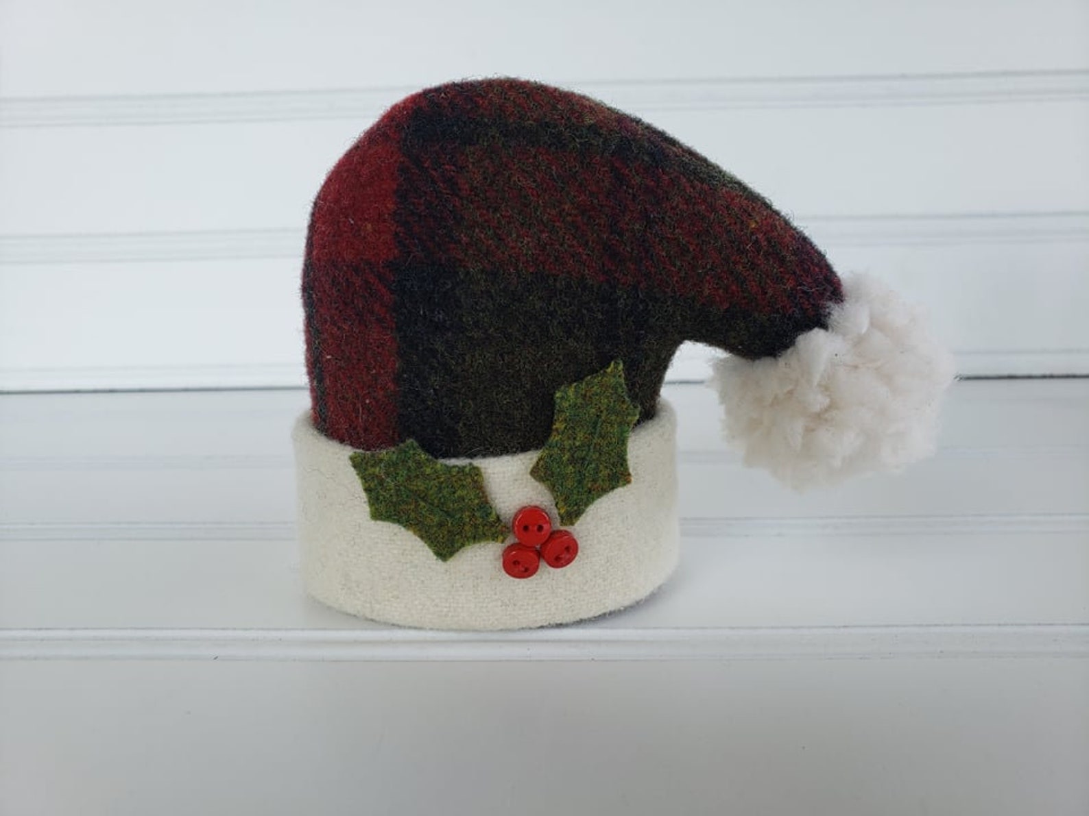 Wool Santa Hat Santa Claus Hat Christmas Kris Kringle Hat - Etsy