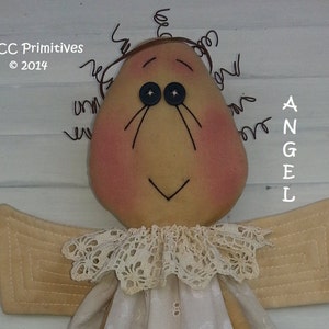 Primitive Pattern - ANGEL Pattern - Primitive Angel Pattern - Handmade ...