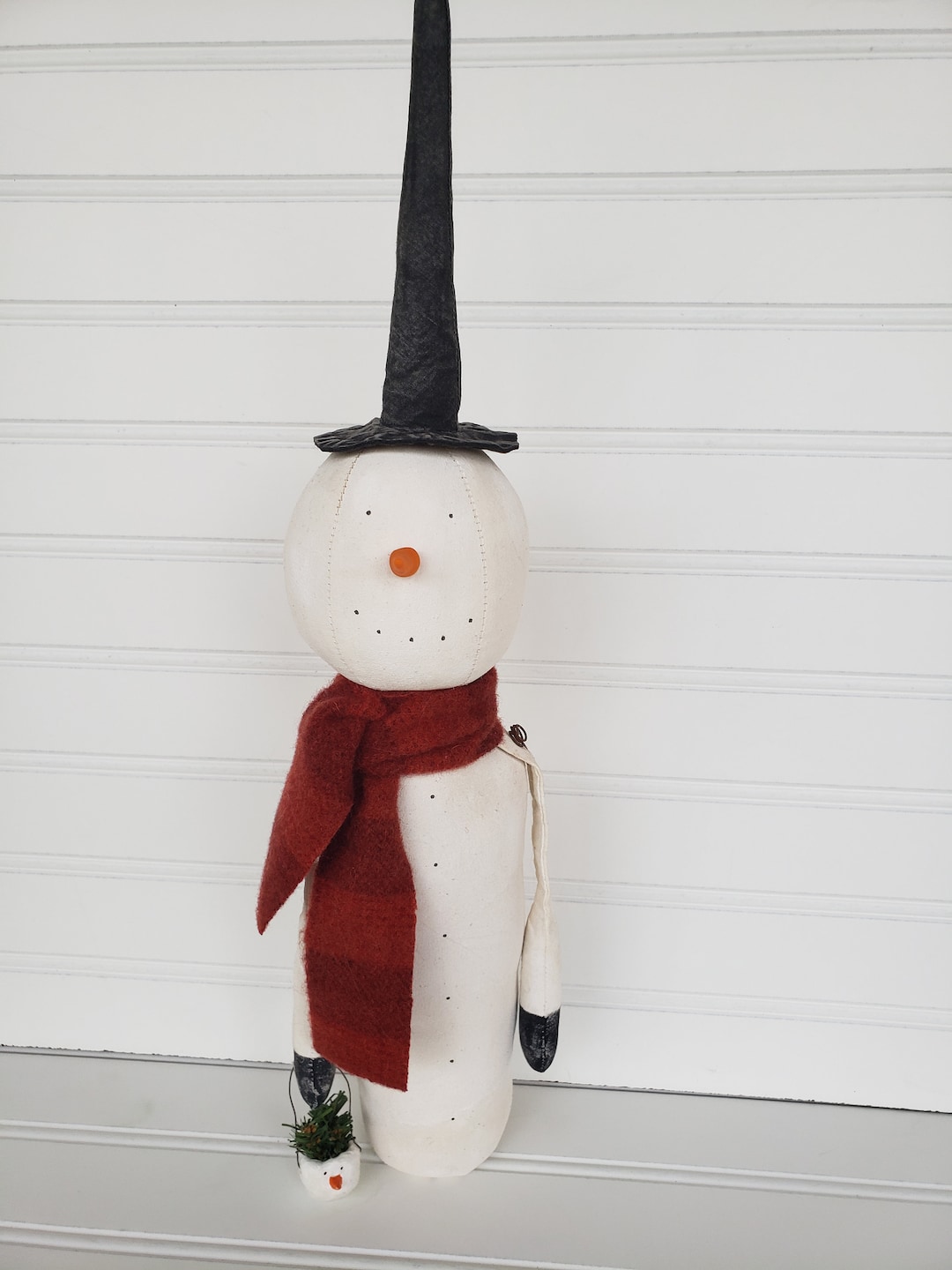 Primitive Snowman Sewing Pattern: Vintage Christmas Decor (digital ...