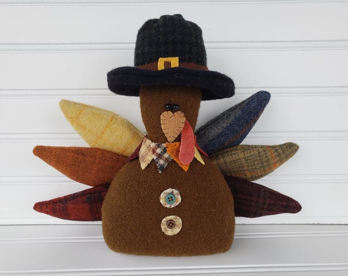 Wool Thanksgiving Turkey - Patchwork Wool Thanksgiving Turkey - Give ...