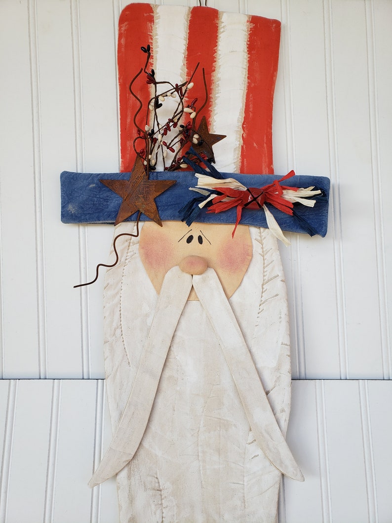 Uncle Sam Door Greeter Pattern: Primitive Americana (e-pattern) - Etsy