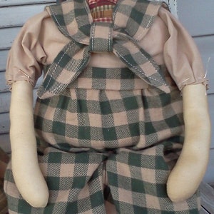 Mailed Paper Craft Pattern Andy Doll Pattern Homespun Andy - Etsy