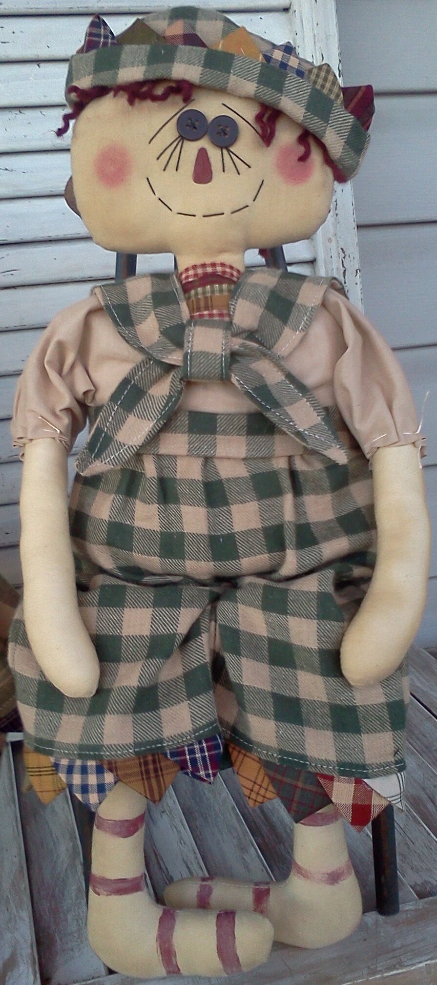 Mailed Paper Craft Pattern Andy Doll Pattern Homespun Andy | Etsy