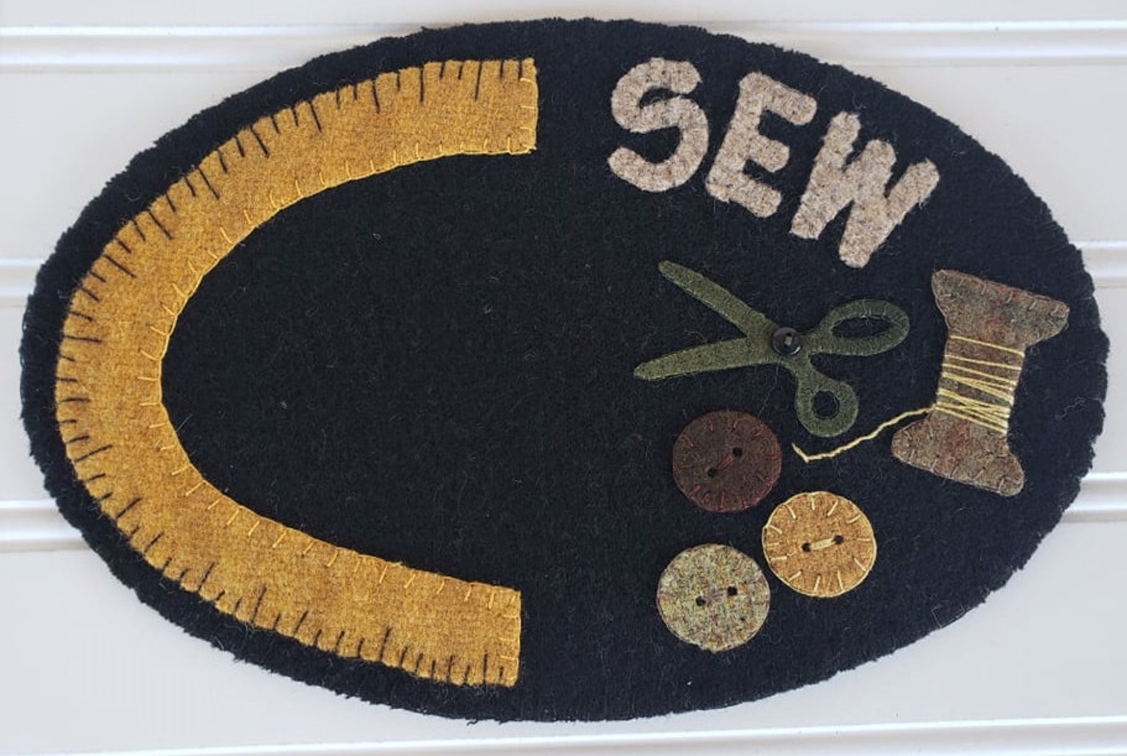 Applique Pattern Wool Mug Rug E Pattern Wool Sewing Room - Etsy