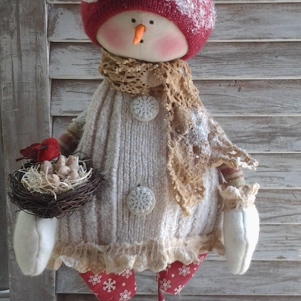 Snowman Doll Pattern - Etsy