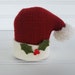 Wool Santa Hat Santa Claus Hat Christmas Kris Kringle Hat Wool Home ...
