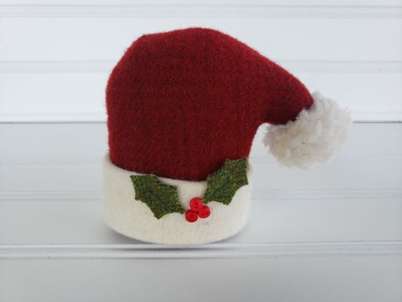 Wool Santa Hat Santa Claus Hat Christmas Kris Kringle Hat - Etsy