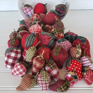 Strawberry Bowl Filler Pattern: DIY Primitive Country Craft (PDF ...