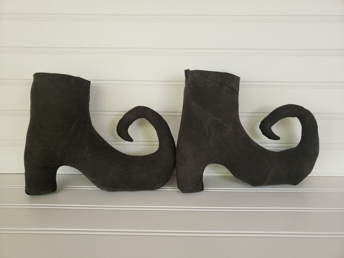 DIY Halloween Witch Boots: Primitive Black Decor, Fall Accent - Etsy