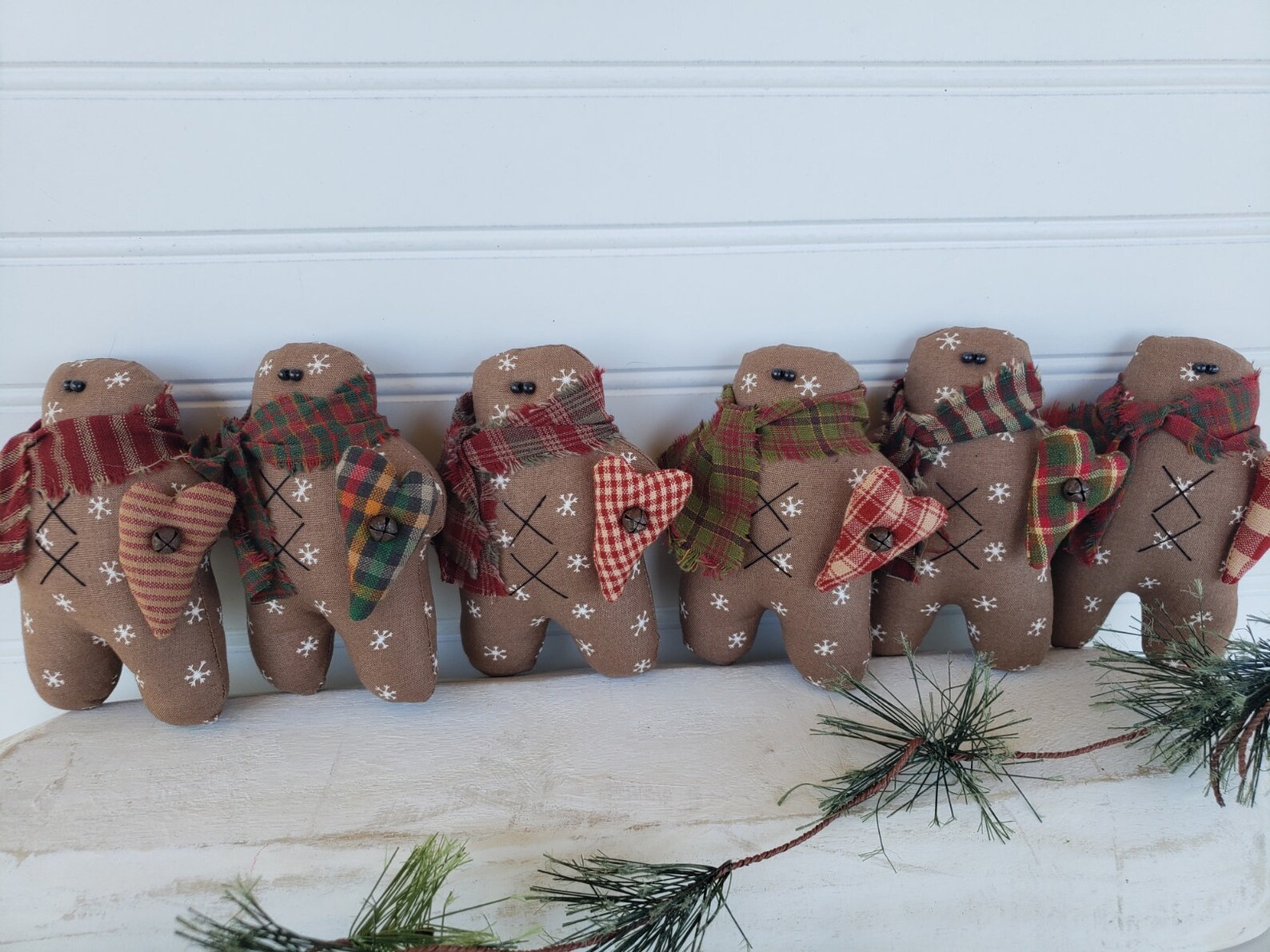 Gingerbread Christmas Ornament - Gingerbread Home Decor - Holiday ...