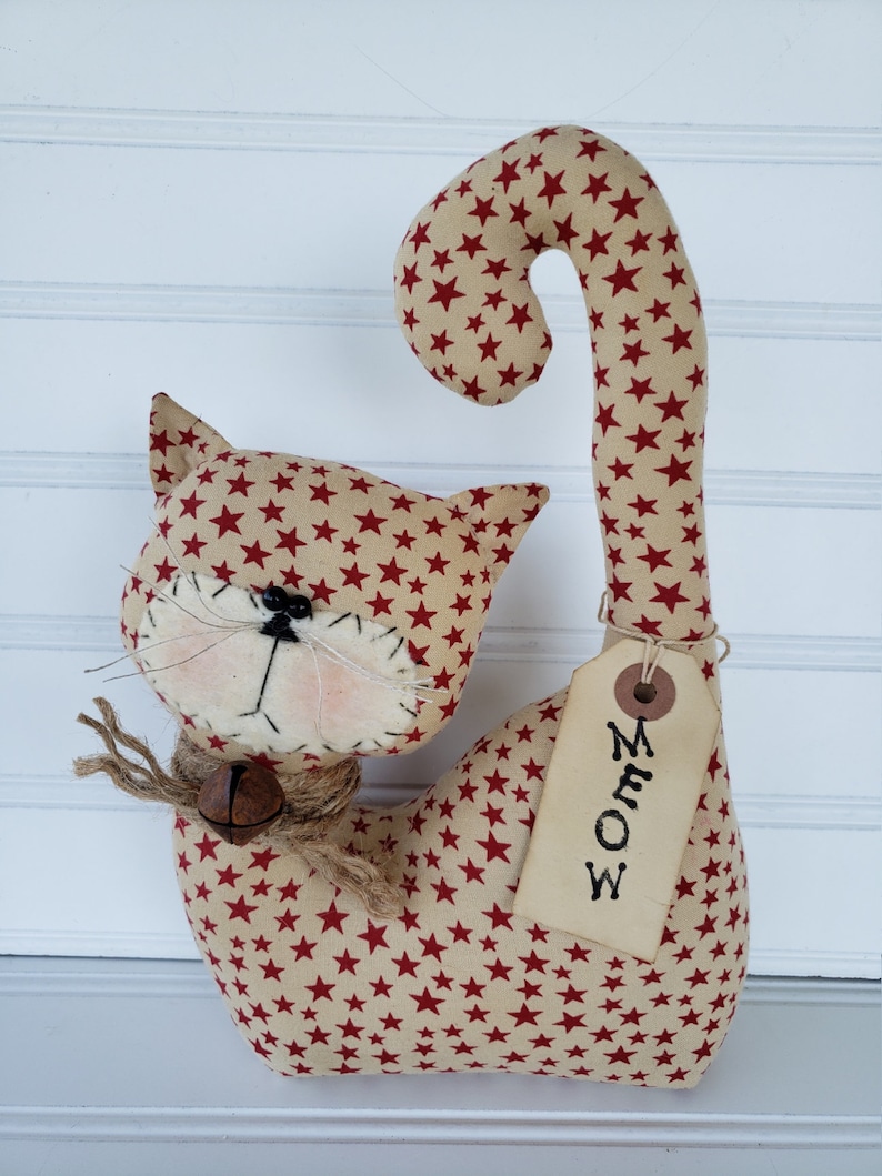 Primitive Country Kitty Handmade Kitty Country Kitty | Etsy