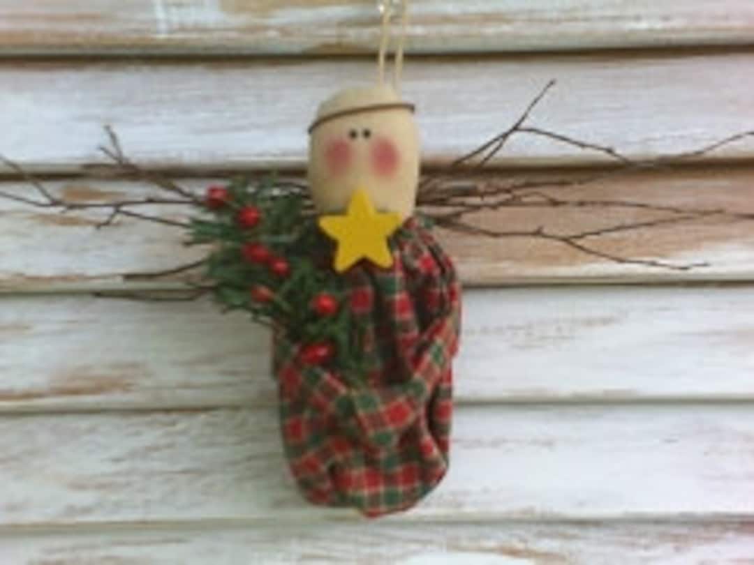 Primitive Angel Ornament Sewing Pattern: DIY Tree Trim (PDF Pattern) - Etsy