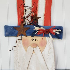 Uncle Sam Door Greeter Pattern: Primitive Americana (e-pattern) - Etsy