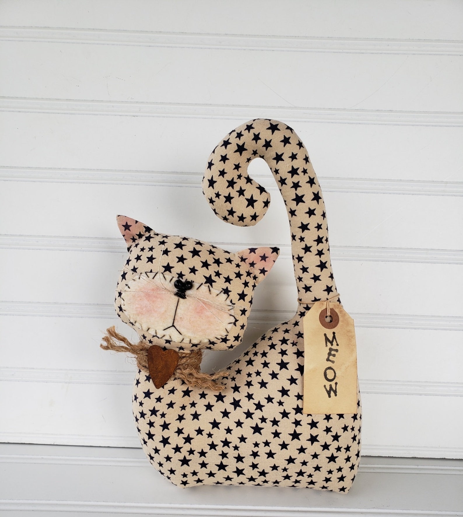 Primitive Country Kitty Handmade Kitty Country Kitty - Etsy