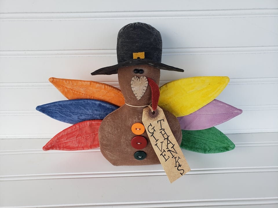 Primitive Thanksgiving Turkey Pattern - Fall Mailed Paper Craft ...