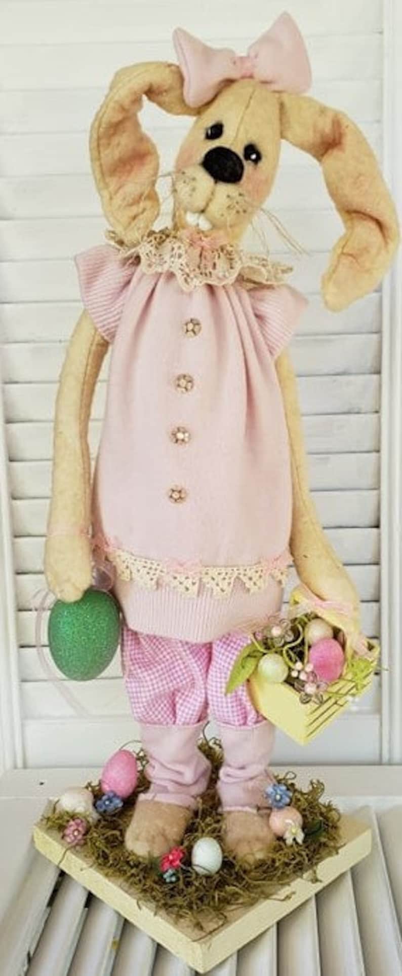 Bunny Pattern Primitive Bunny Pattern Easter Bunny Pattern - Etsy