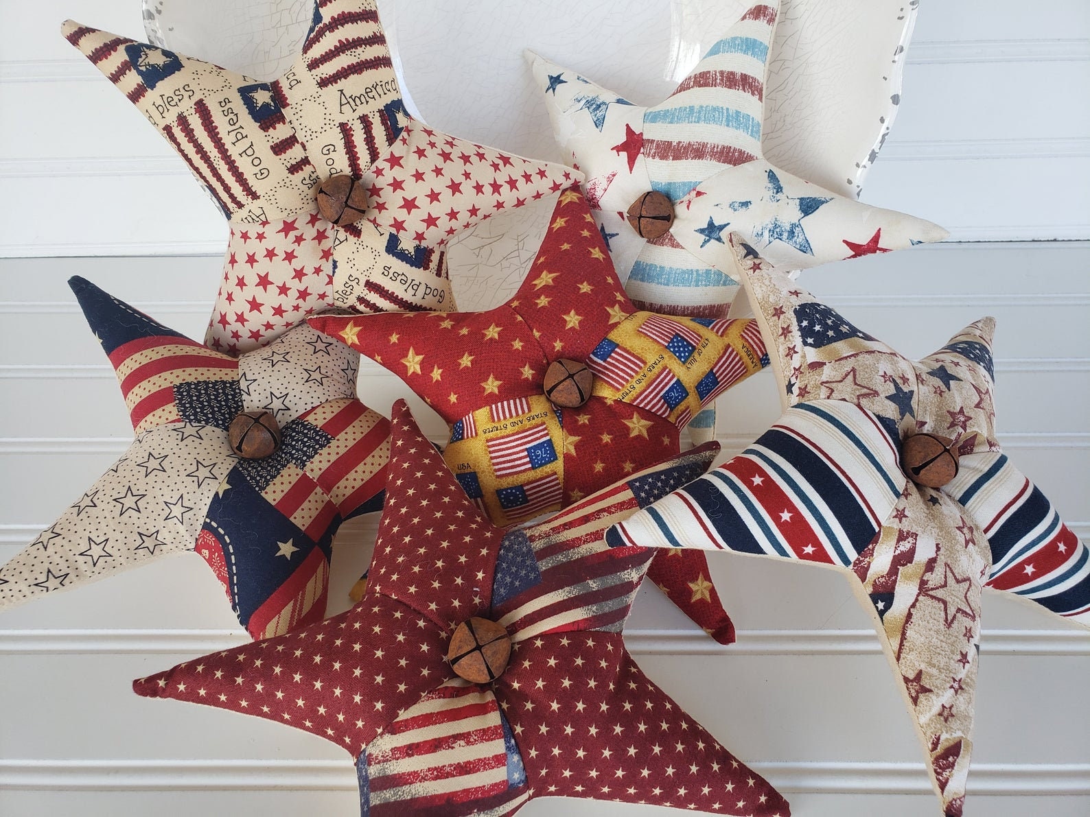 Mailed Paper Craft Pattern Star Pattern Americana Stars - Etsy