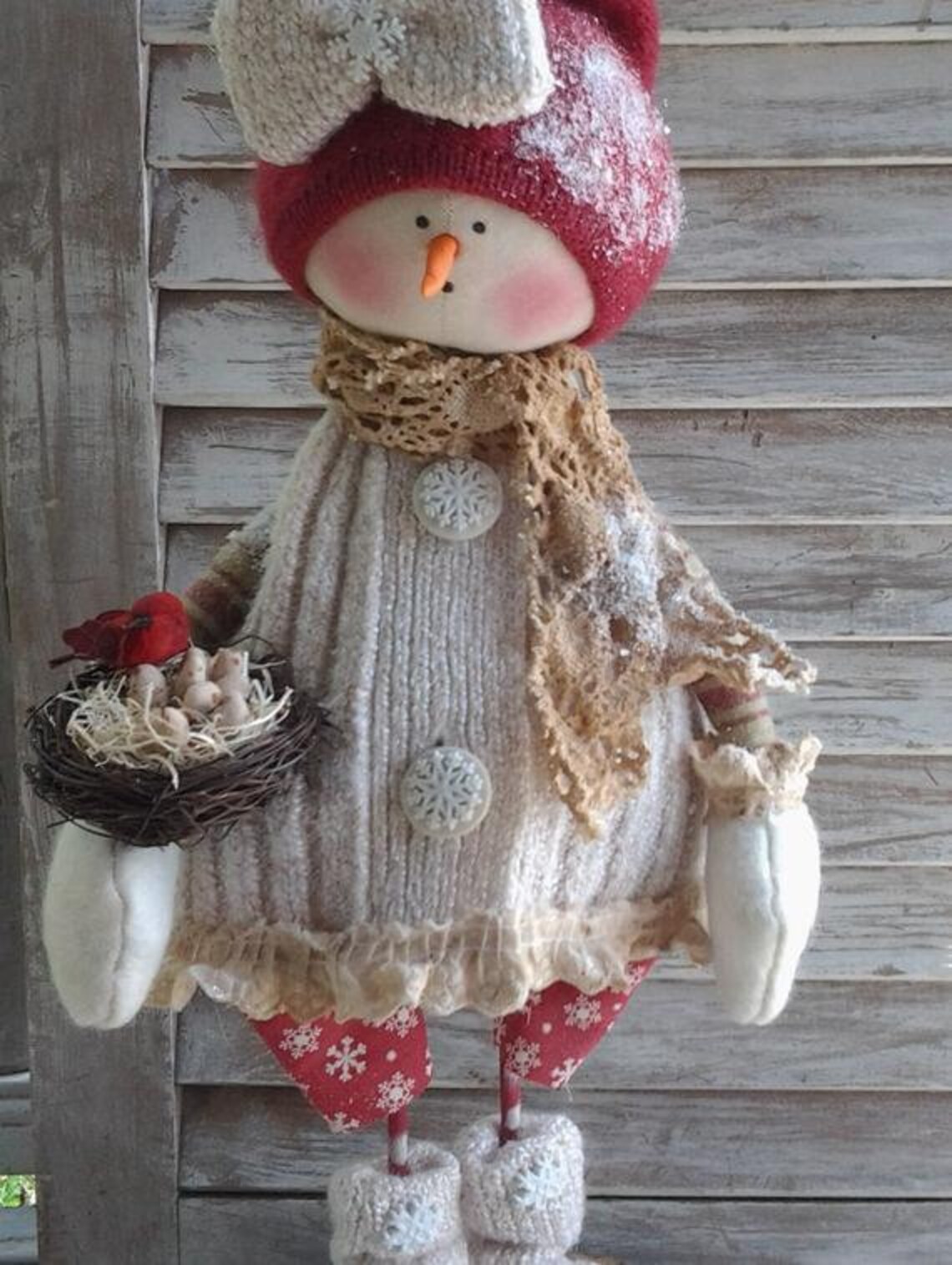 Snowman Craft Pattern DIY Sewing Snowman Pattern Primitive - Etsy