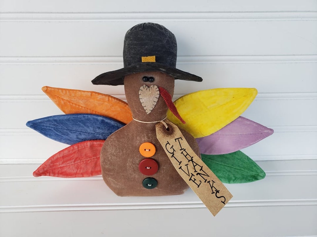 Thanksgiving Turkey Sewing Pattern - DIY Fall Decor (E Pattern ...