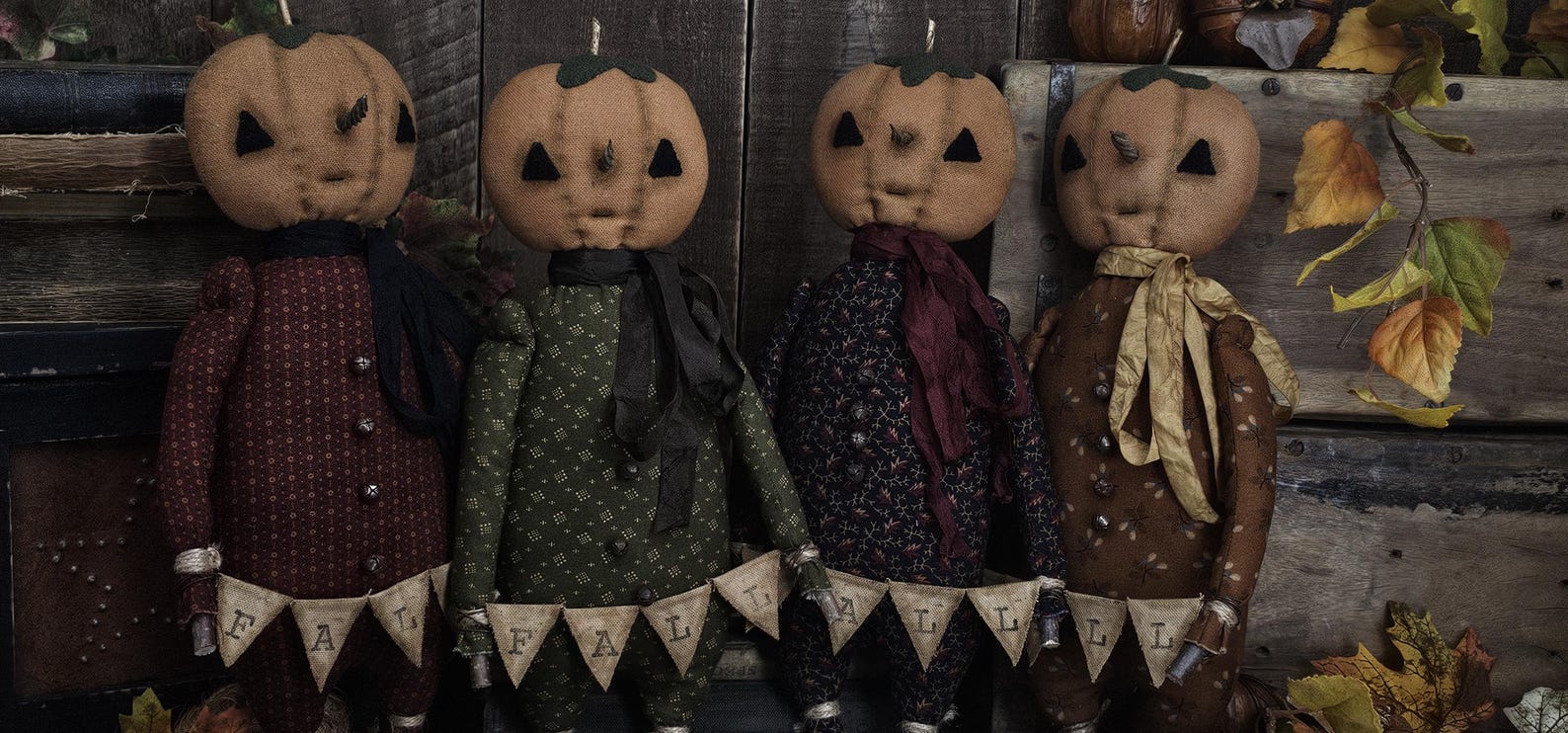 Primitive Pumpkin Peg Doll Fall Home Decor - Rustic Fall Farmhouse ...