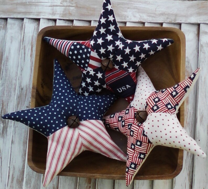 Mailed Paper Craft Pattern Star Pattern Americana Stars | Etsy