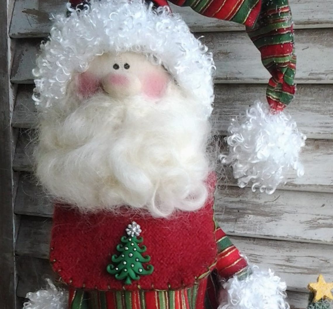 Mailed Paper Craft Pattern Santa Claus Pattern Adorable | Etsy