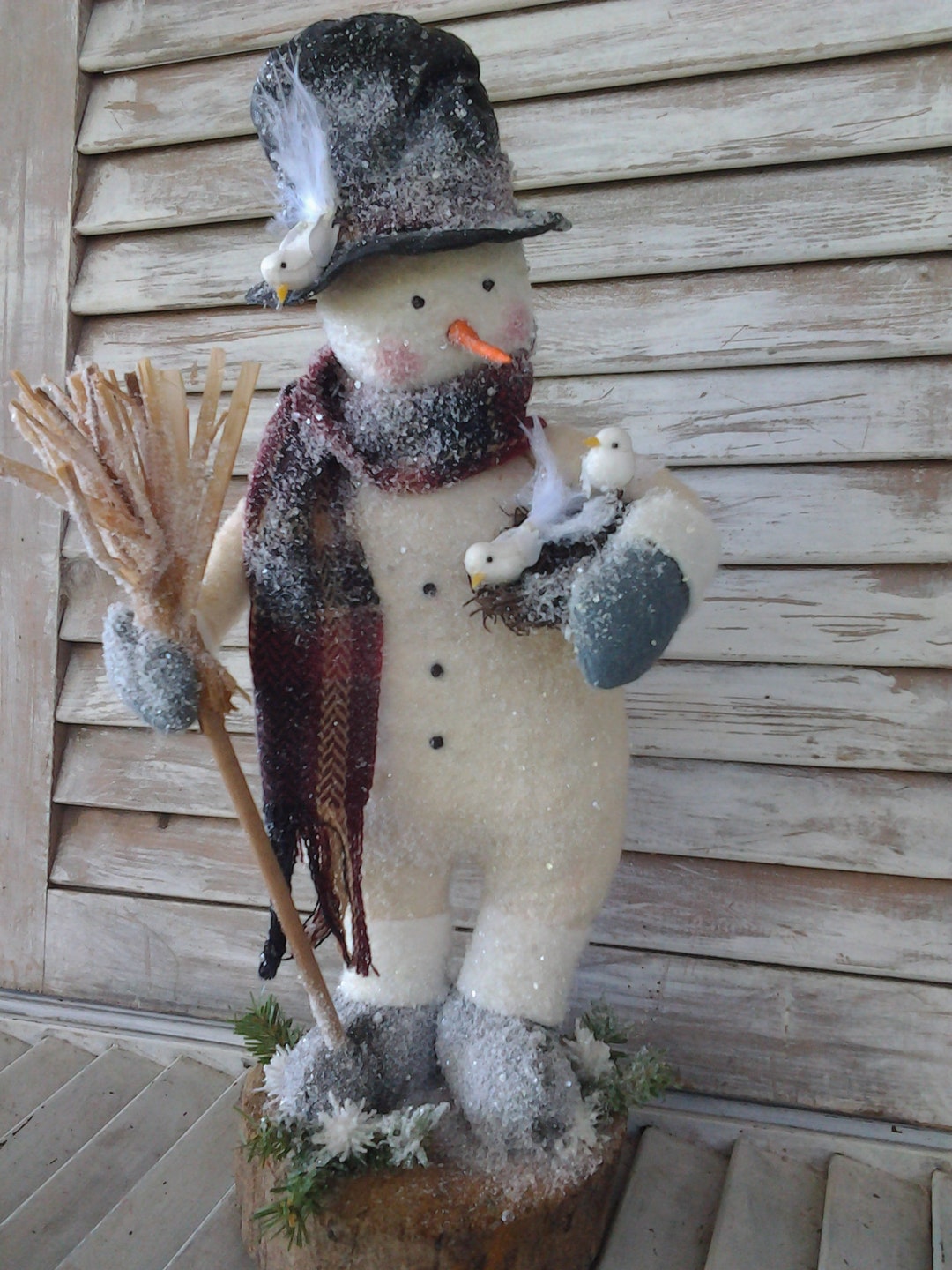 Primitive Winter Snowman E-pattern: Nostalgic Craft (PDF Pattern) - Etsy