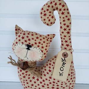 Primitive Country Kitty - Handmade Kitty - Country Kitty - Americana ...
