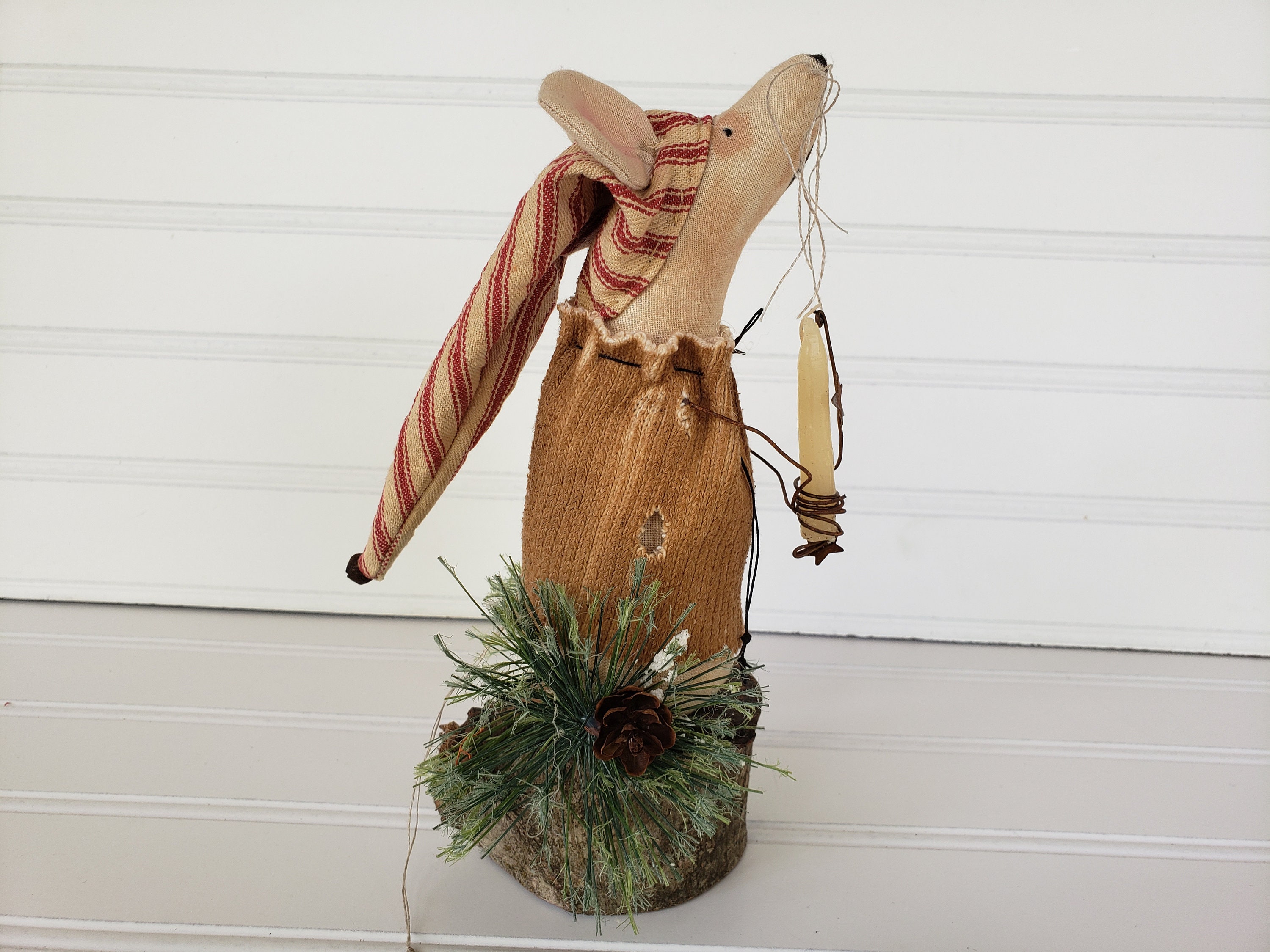 Primitive Christmas Homeless Mouse Country Mouse Handmade - Etsy UK