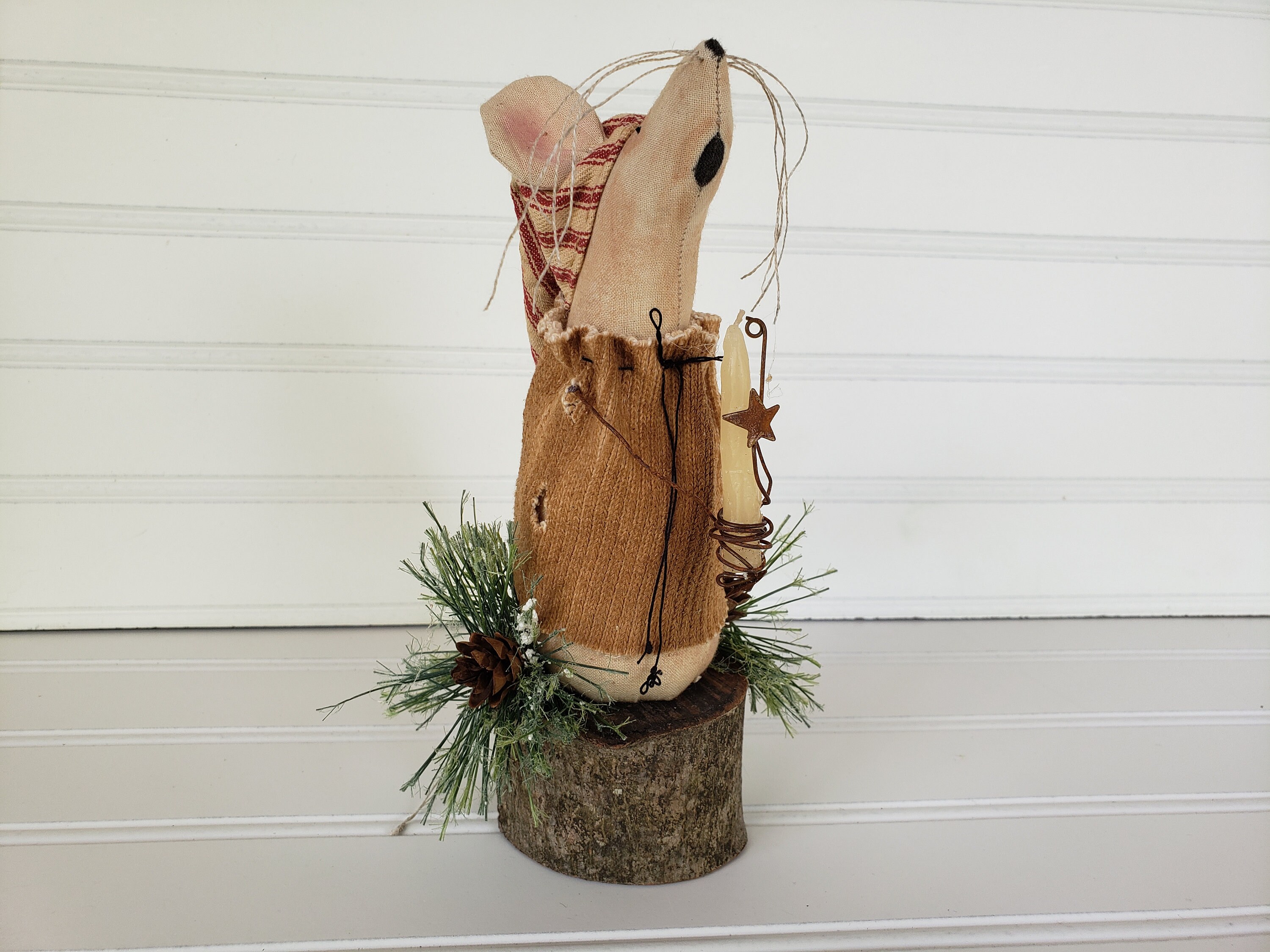 Primitive Christmas Homeless Mouse Country Mouse Handmade - Etsy UK