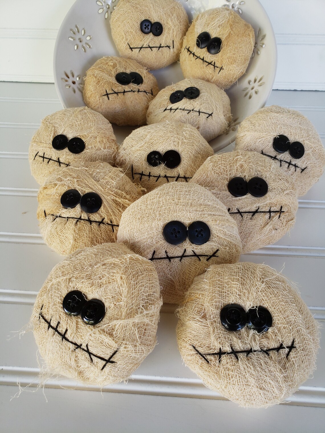 Mummy Bowl Filler Primitive Halloween Mummy Decor Fall - Etsy