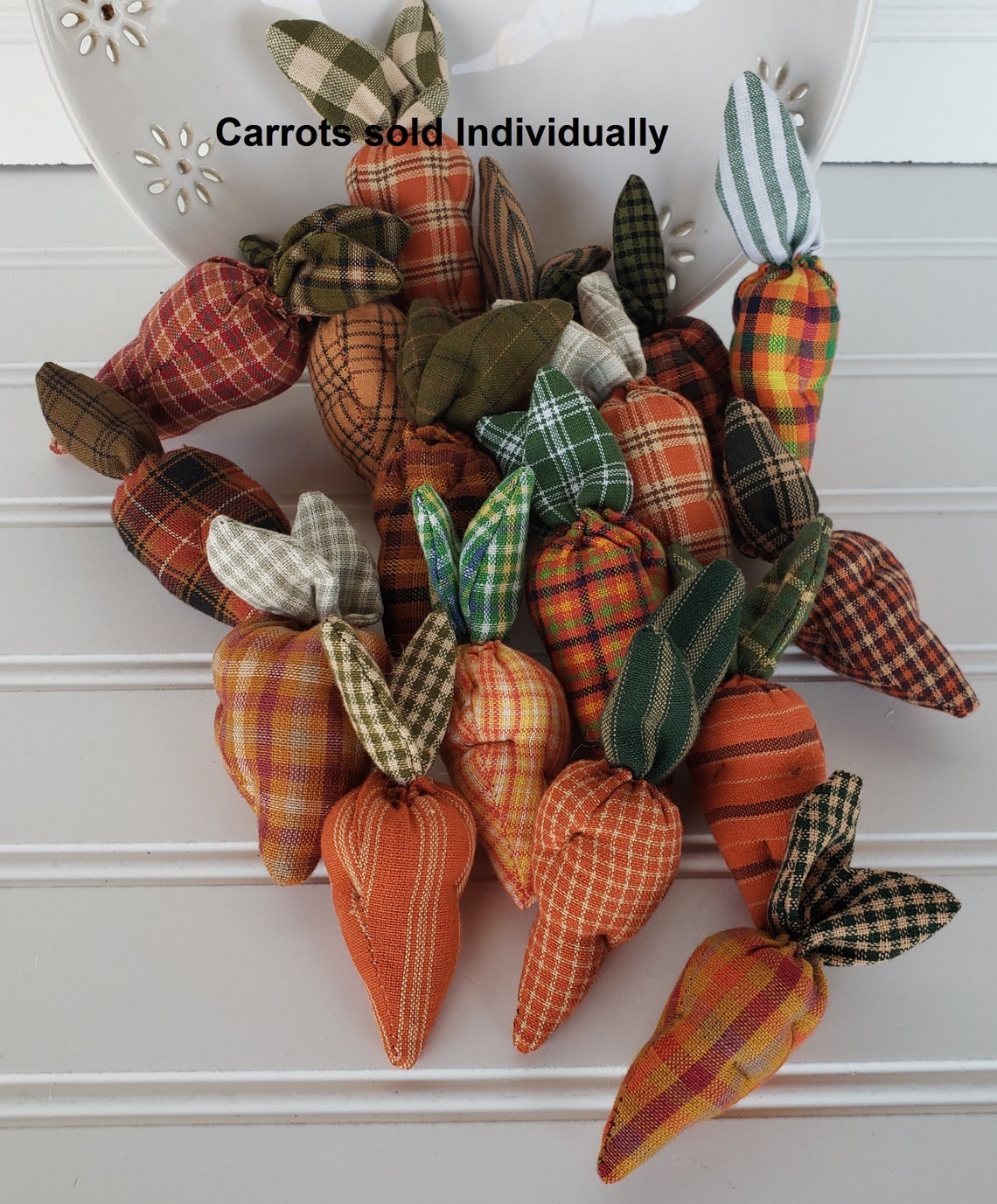 Spring Carrots Bowl Filler Homespun Carrots Primitive - Etsy