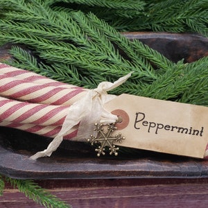 Vintage Fabric Peppermint Sticks - Christmas Candy Tiered Tray Decor ...