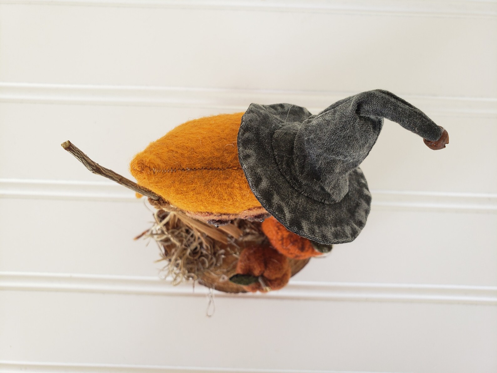 Fall Owl Shelf Sitter - Autumn Wool Owl - Halloween Owl Accent ...