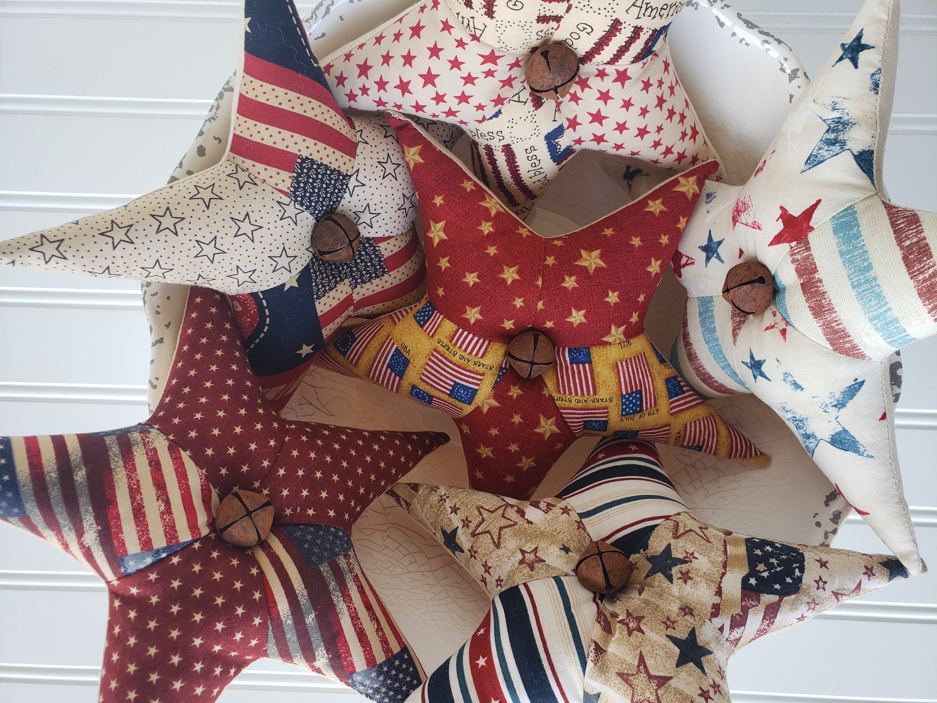 Primitive Pattern Americana Stars Bowl Filler E Pattern - Etsy