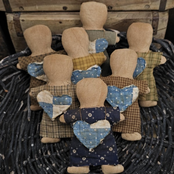 Primitive Rag Doll - Etsy