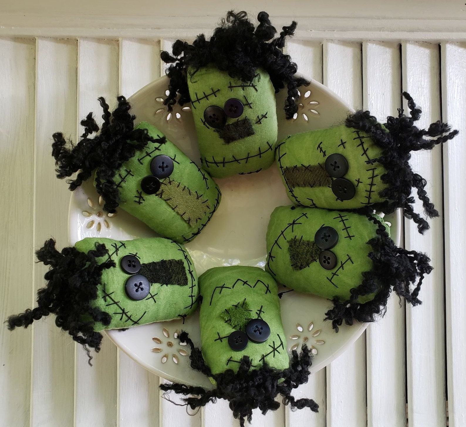 Frankenstein Bowl Filler - Halloween Home Decor - Autumn Farmhouse ...