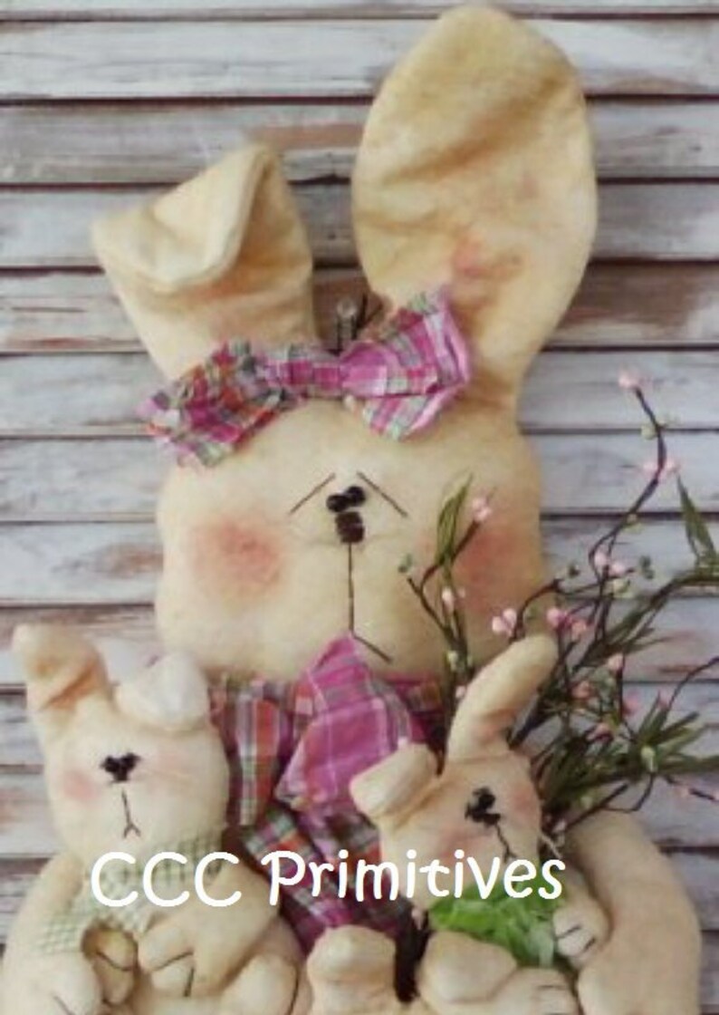 Bunny Pattern Spring Blessings Door Greeter Bunny E-Pattern | Etsy