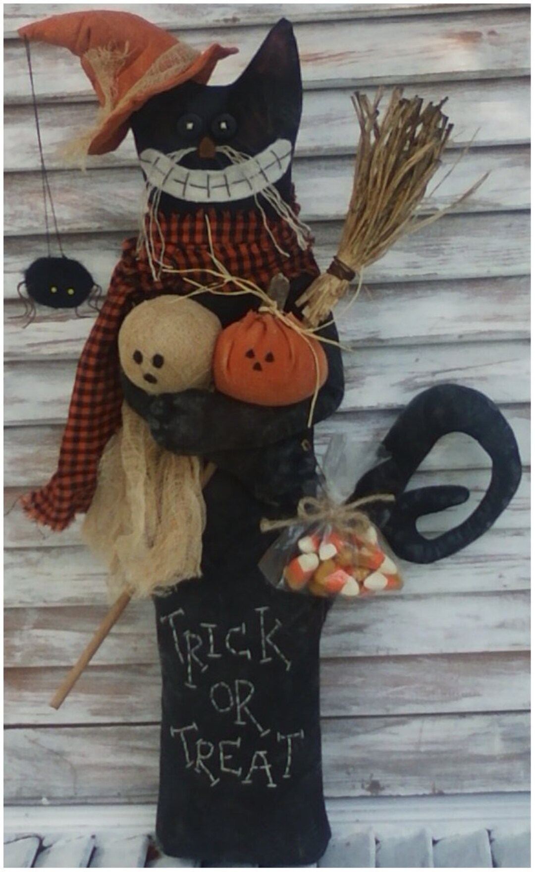 Halloween Cat Sewing Pattern: Primitive Fall Decor (digital Download ...