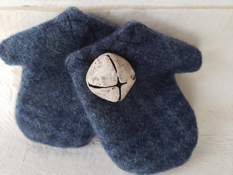 Wool Mittens Ornament - Christmas Winter Mittens - Wool Home Décor ...