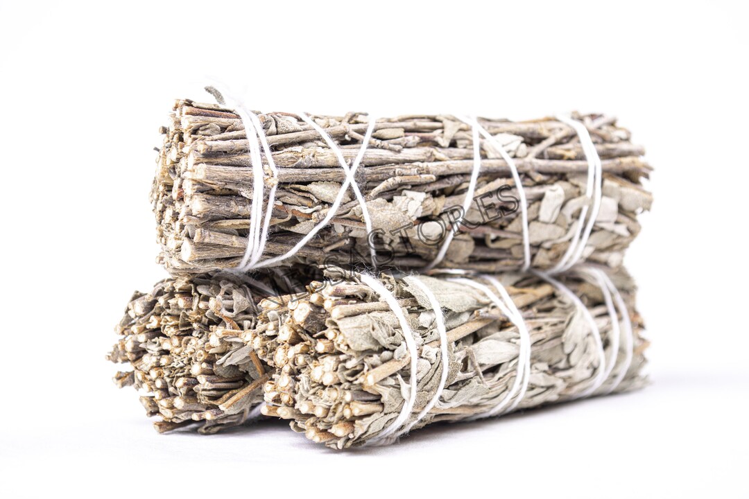 Nessastores Royal Sage Salvia Officinalis Real Smudge Incense 4" Bundle ...