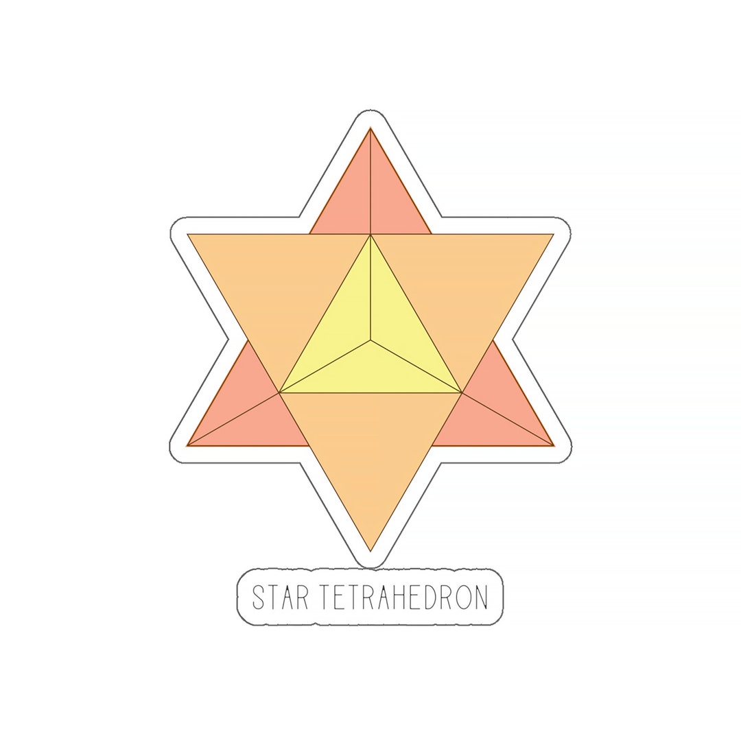 Star Tetrahedron Sticker Metatron's Cube Geometric - Etsy