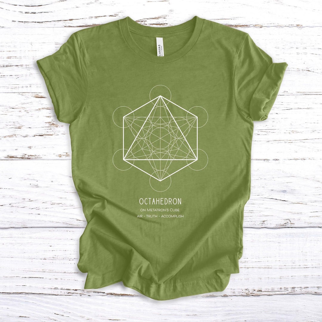 Octahedron on Metatron's Cube - Air Truth - Unisex Jersey Short Sleeve ...