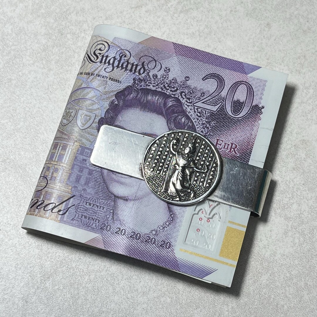 Vintage SIAM Solid Sterling Silver Bank Note Money Clip Holder ...