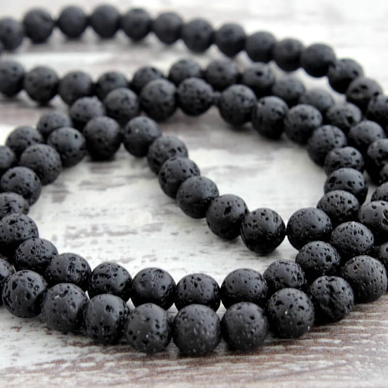 Lava Bead Necklace - Etsy