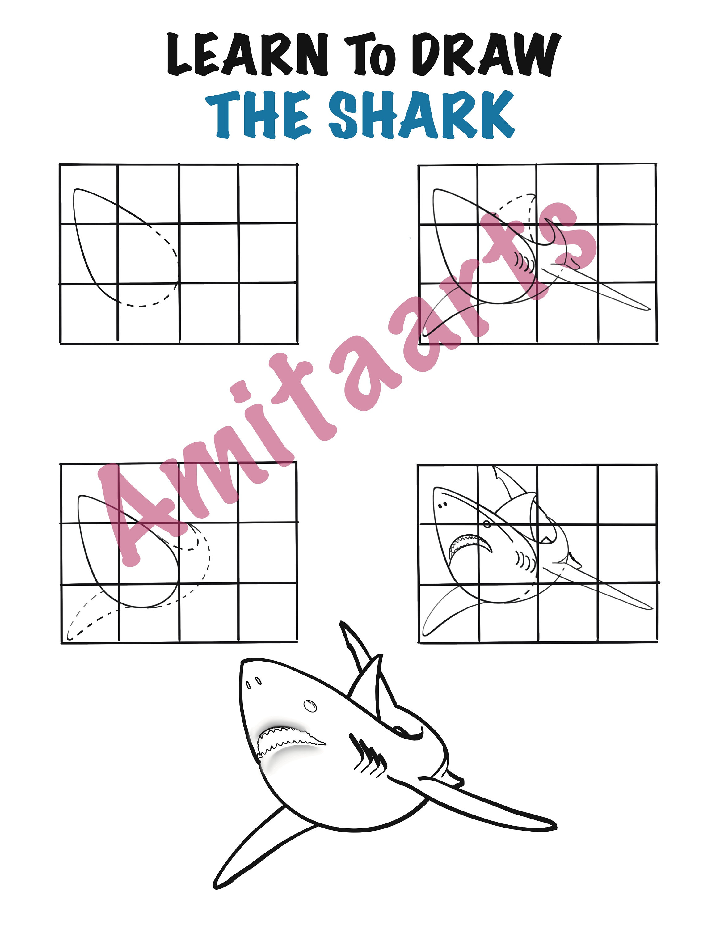 Learn to Draw Kids Coloring Pages Printable Instant Download Kids ...