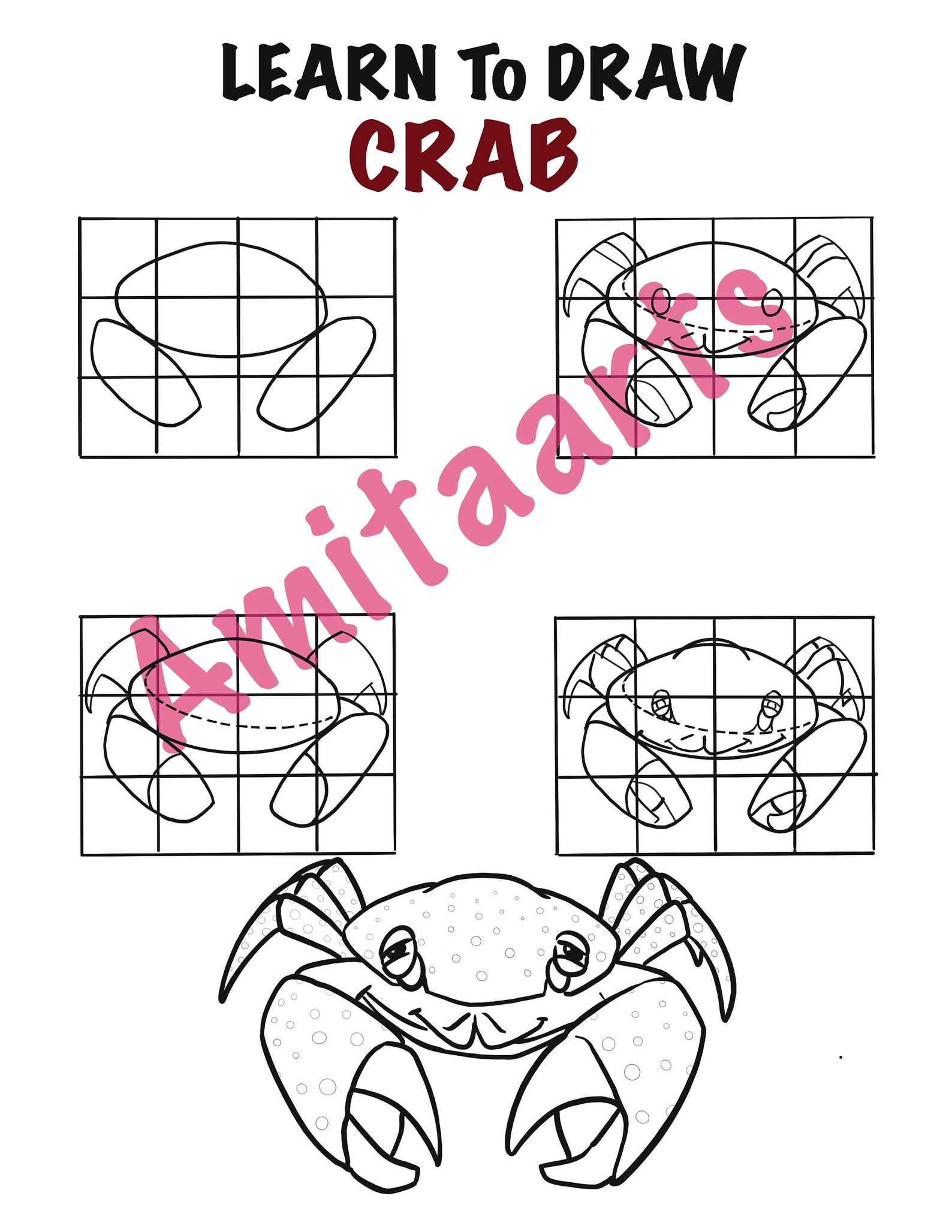 Learn to Draw Kids Coloring Pages Printable Instant Download - Etsy