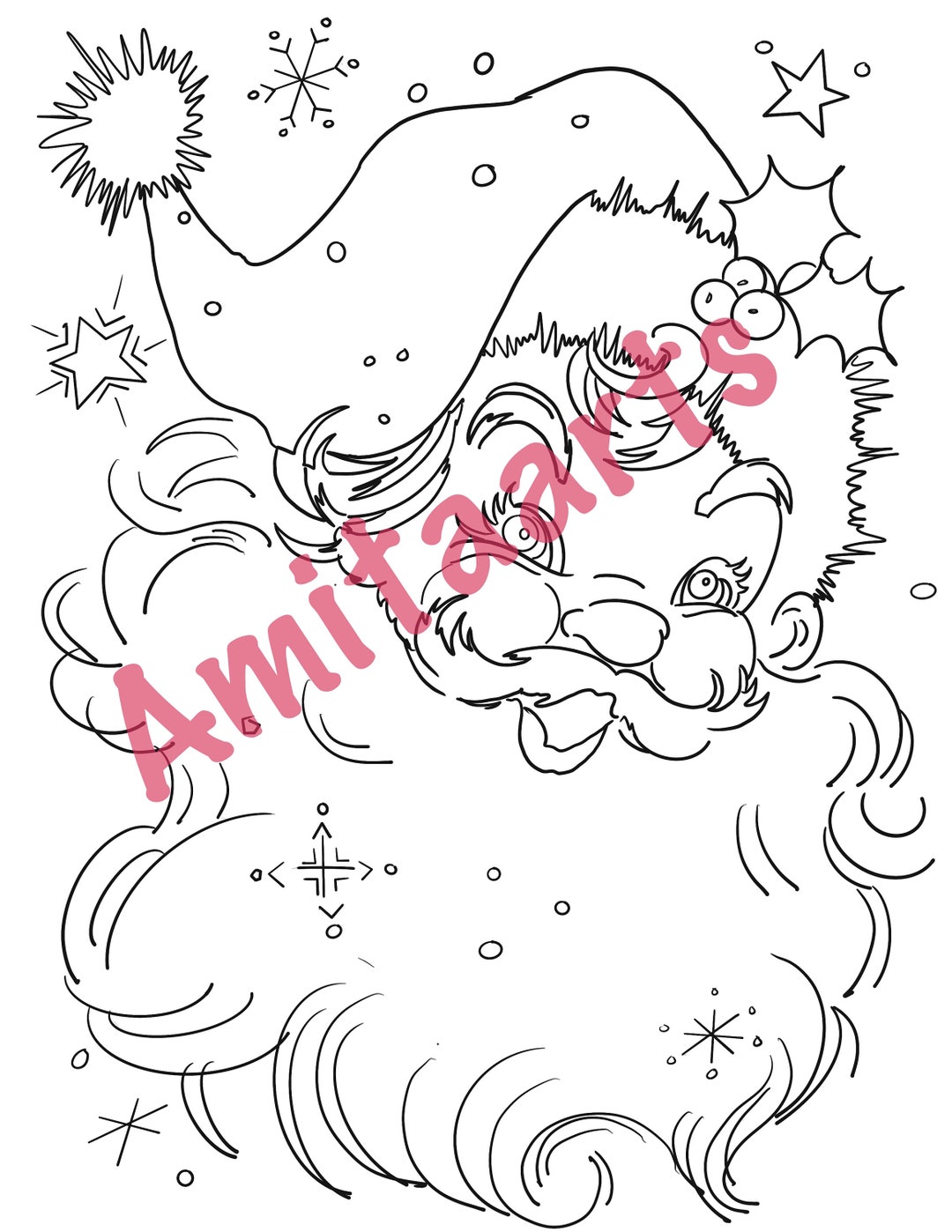 Christmas Coloring Pages Instant Download Printable Color at Home ...