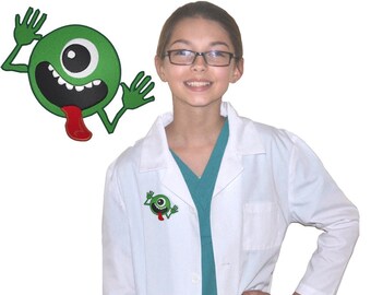 Kids Lab Coat With Scientific Method Embroidery Design | Etsy